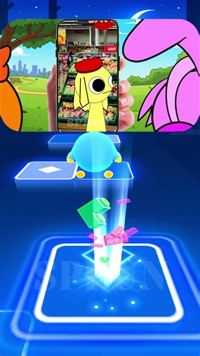 Funny Sprunki x Tiles Hop Part 55 #sprunki #incrediboxsprunki