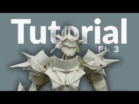 Origami Rathalos Armor Shaping Tutorial