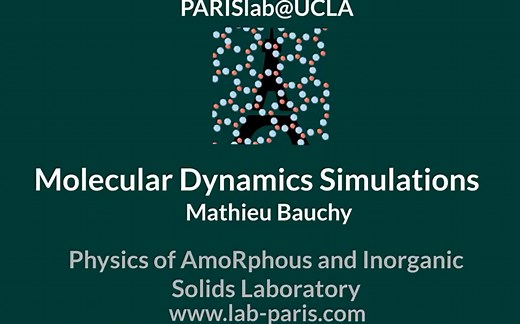 Basics of Molecular Dynamics Simulations分子动态模拟教程
