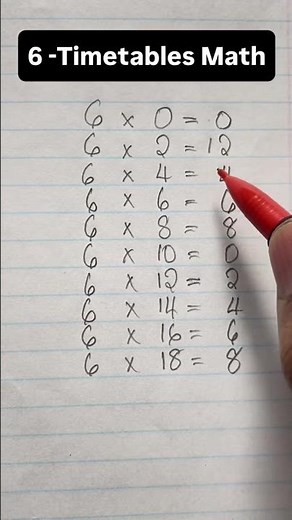 ✅ Here is an easier way to remember your 6 timetables #math #multiplication
