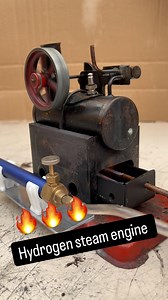 Hydrogen powered steam engine model ✌️#hydrogen #steamengine | Hydrogen guys