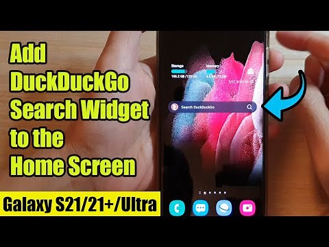 Galaxy S21/Ultra/Plus: How to Add DuckDuckGo Search Widget to the Home Screen