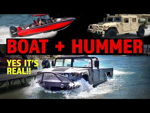 Hummer H1 Boat!? Ride Along and Interview with the Humvee Boat Creator from WaterCar. Amphibious!