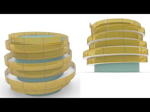Remodeling Darling Square Library in Grasshopper | Organic Helix Structure with Graph Mapper