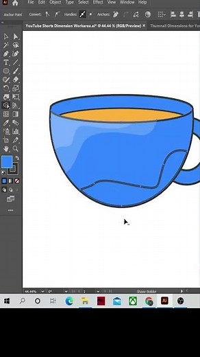 Adobe illustrator CC Tutorial - How to make a Hot Coffee Cup Design