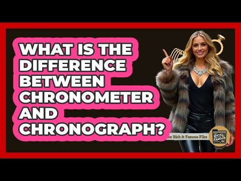 What Is The Difference Between Chronometer And Chronograph? - The Rich And Famous Files