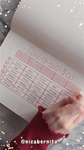 HANDMADE TIMETABLE DESIGN IDEA for SCHOOL