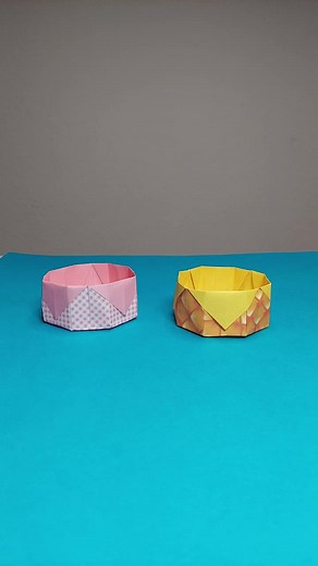 Easy Origami Bowl Tutorial - How to Make a Paper Bowl Step by Step