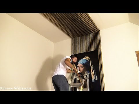 Poplar Wood Slat Wall and Ceiling DIY in Detail | My Most Difficult Project So Far