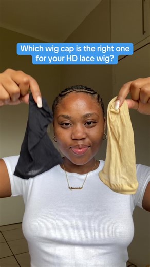 To avoid your wig cap showing through your lace. Use a black wig cap😘 #hdwig #wigcap #wiginstall