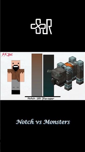 Notch vs Monsters Power Levels - Minecraft