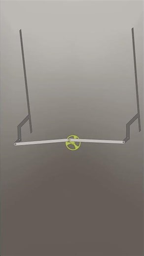 Lever Mechanism Of a Windscreen Wiper #mechanism #animation #levermechanism