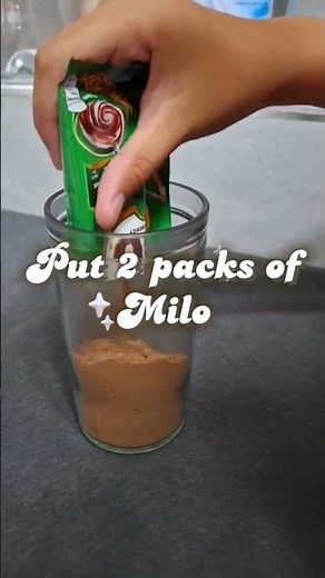 ✨️How to make Iced Milo!✨️ #Icedmilo #fypシ゚viral #fyp #Howtomake #Milo #aesthetic #drink