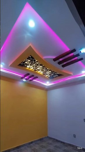 💥 Stunning LED False Ceiling Design for Bedroom & Living Room 😍 #shorts