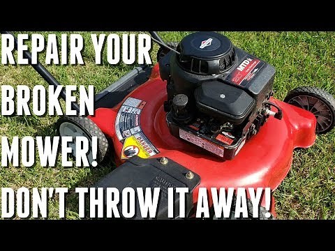 How To Fix Lawn Mower That Wont Stay Running! | Picked Up On Trash Day FREE Lawnmower