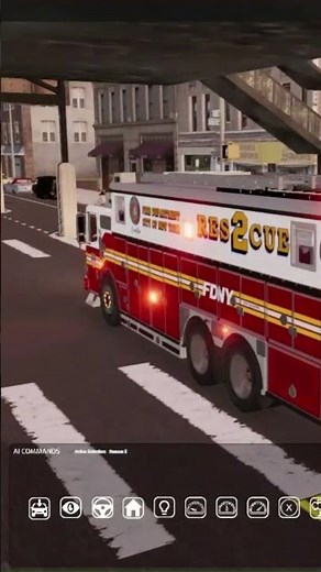 FDNY Rescue 2 responding in heavy traffic in EmergeNYC #emergnyc #fdny #firstresponders #firefighter