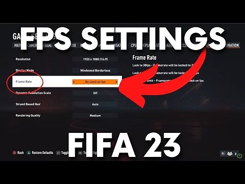 How to Go Over 60FPS in FIFA 23 - Enable Frames Per Second in FIFA 2023