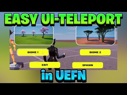 How to create a UI-Teleport system in Fortnite Creative (UEFN)