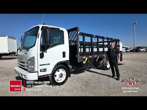 2022 Isuzu NRR (16ft Stakebed w/ Palfinger Lift Gate) - Landscape truck - IP Truck #L425