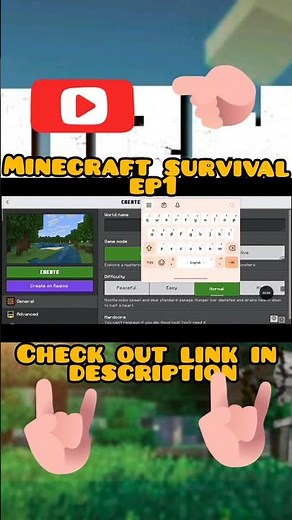 . Minecraft Survival Series EP1 Day 1 Begins! link https://youtu.be/xuR9qtqZPFs?si=2cPMBQpT8gKJTqal