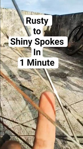 😆✅ Remove Rust from Spokes Easily | How to remove Rust from bicycle Spokes Easily#shorts