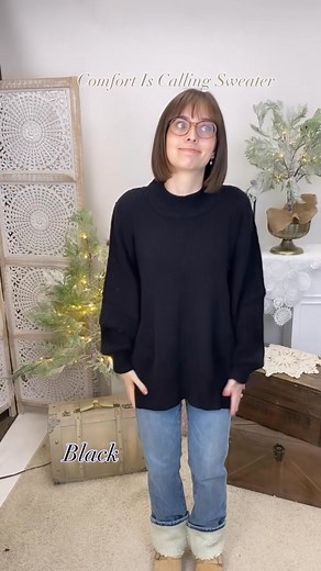 We are loving this Comfort Is Calling Sweater! It is the perfect cozy item for the colder season! Click here to get yours: https://theshabbytreeboutique.com/comfort-is-calling-sweater/?searchid=596856&search_query=Comfort Is Calling Sweater | The Shabby Tree Boutique