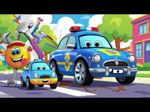 🚨 Officer Flash Helps Toy Cars | Cartoon Cars Adventure for Kids 🚨