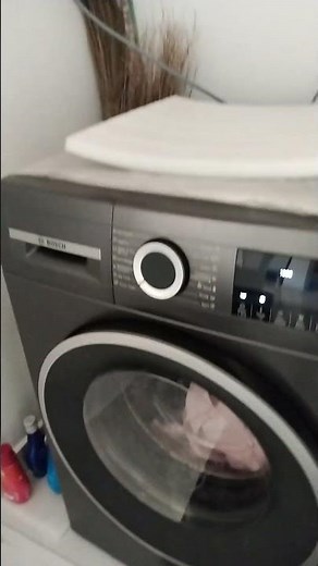 Bosch washing machine starts washing .