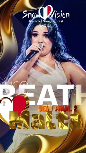 Malta |¦| Semi Final 2 Send your top 10 🚫I won't count points separately #songcontest #semifinal #SnowVision #eurovision
