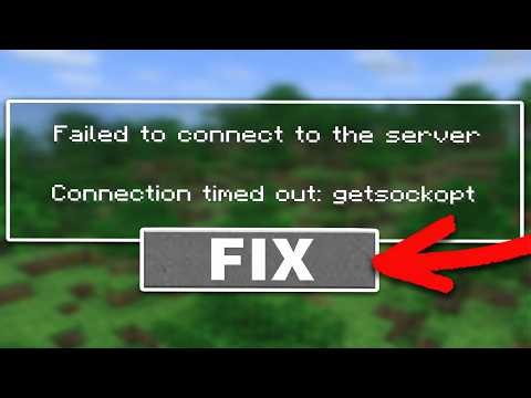 How To Fix Minecraft Connection Timed Out Error 'Getsockopt' (2026)