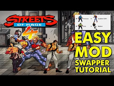 Mod Streets of Rage 4! SOR4 Swapper TUTORIAL - Randomizer Inside! SOR4 DLC v7