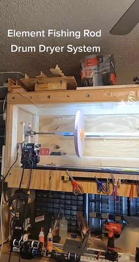 Element Fishing Rod Drum Dryer System