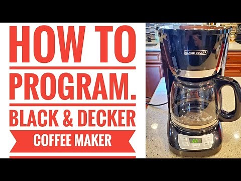 How To Program Black & Decker 12 Cup Coffee Maker AUTO BREW Quick and Easy DIY