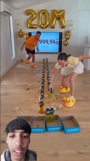 Break the Ballon challenge💪Who will win? 🤔