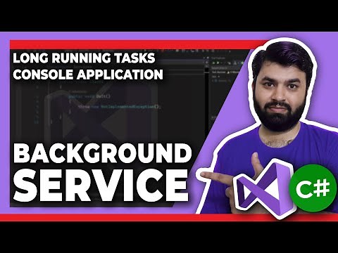 C# Tutorials, Background Service, Long running tasks in console application - 23