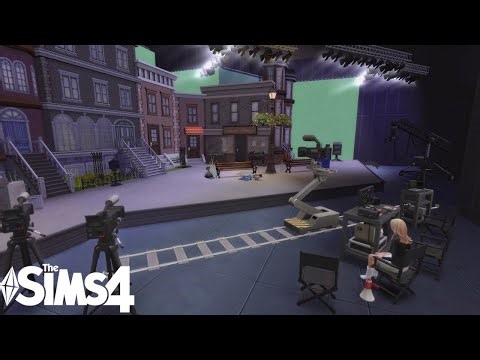 Margot Robbie's Film Studio | The Sims 4 Speed Build | NoCC with wallart