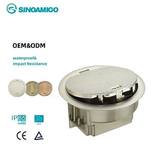 [Hot Item] Sinoamigo Waterproof Recessed Floor Box Outlet Socket
