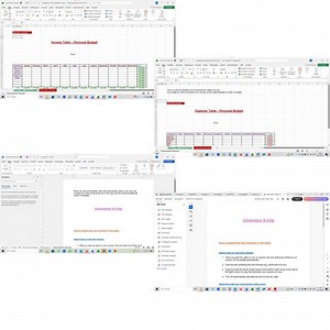 Budgetplan Income Excel – Months Top Layout With Explanation_bundle_zip - Etsy UK