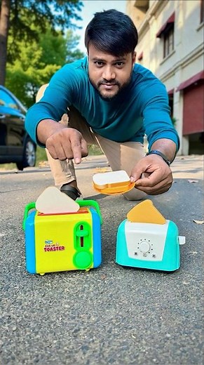 2 Ta Portable Pop-up TOY Toaster Machine Unboxing