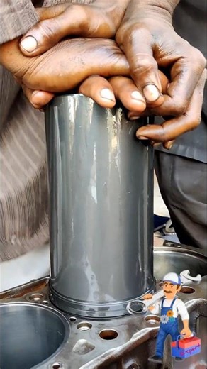cylinder liner installation #shorts