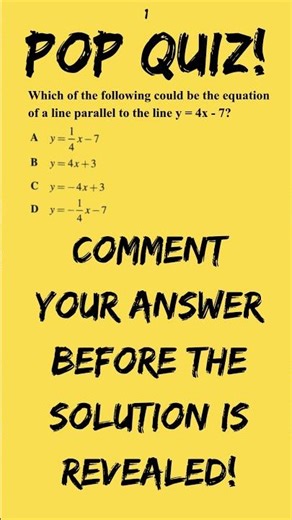 How To Find the Equation of A Parallel Line? 🤯