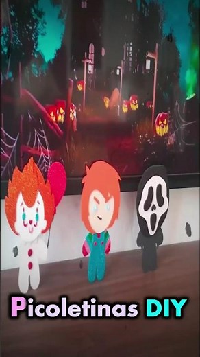 It, Chucky, and Scream made with foam 🎃 #crafts #diy #halloween