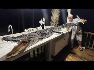 This Alligator was a Man Eater {Catch Clean Cook} We Ate his TONGUE!