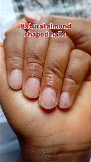 DIY natural nail prep | Get beautiful almond shaped nails (file like the salon)
