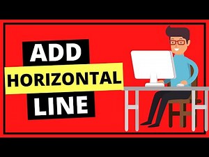 How to Add Horizontal Line In Google Docs - 2 Easy Methods !