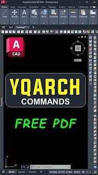 ✅️ YQARCH Shortcuts Commands Free PDF #yqarch #yqarchplugin #autocad