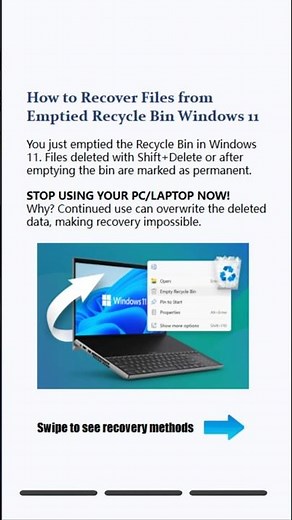 Emptied Recycle Bin in Windows 11? Get Your Files BACK Now.