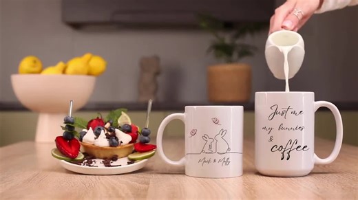 Personalized Bunny Lover Mug, Custom Rabbit Names Cup, Cute Minimal Line Art Coffee Mug for Pet Owners, Cozy Gift for Bunny Moms - Etsy