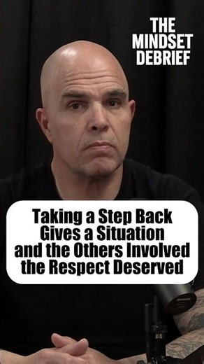 Taking a step back is a sign of strength.