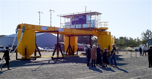 Watch: Giant multibody wave energy converter flaps its way toward launch